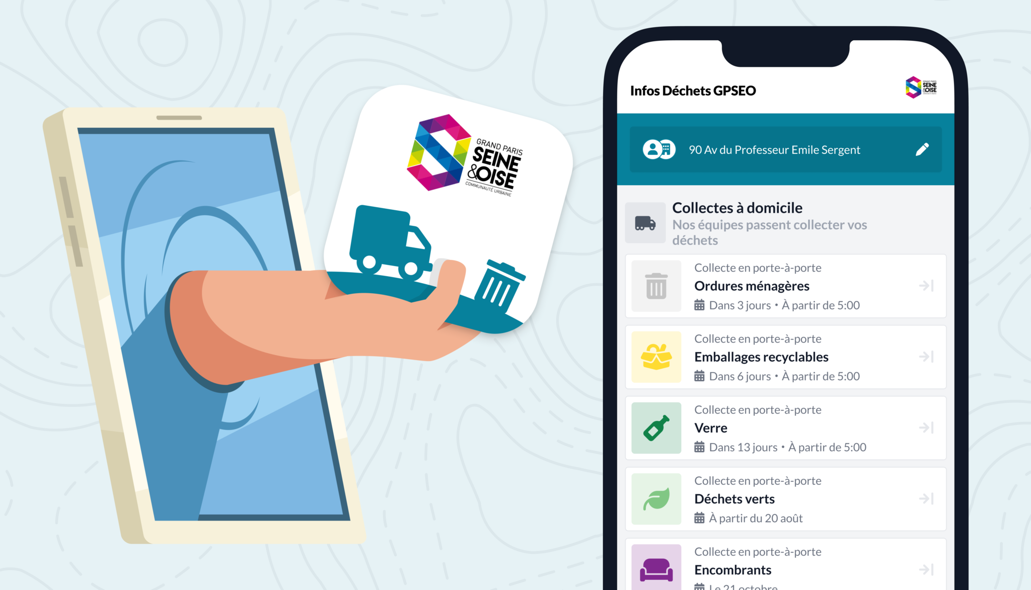 Infos déchets : GPSEO lance son application
